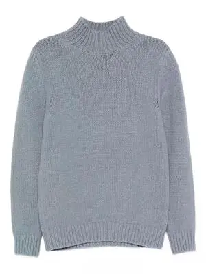 Eleventy Mock-neck Wool Sweater