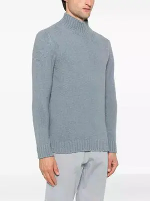 Eleventy Mock-neck Wool Sweater