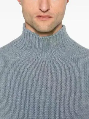 Eleventy Mock-neck Wool Sweater