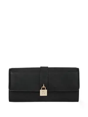 Karl Lagerfeld K/autograph Padlock Leather Wallet - Black
