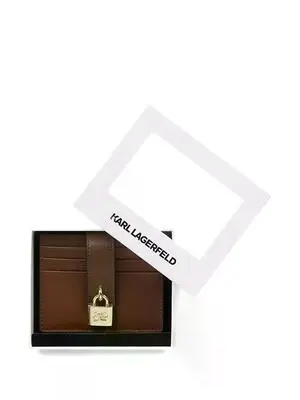 Karl Lagerfeld K/autograph Padlock Cardholder - Brown
