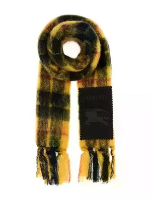 Burberry Check Scarf - Yellow