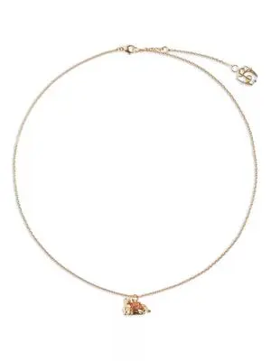 Burberry Fox Charm Chain Necklace - Gold