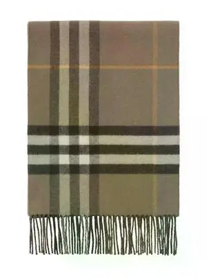 Burberry Double-face Fringed Cashmere Scarf - Brown