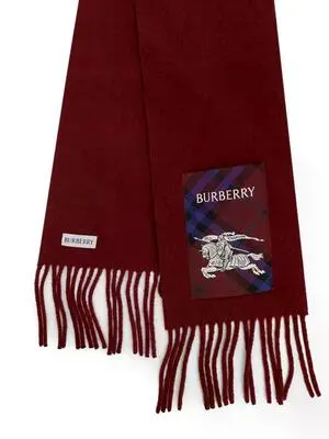 Burberry Fringed Logo-patch Scarf