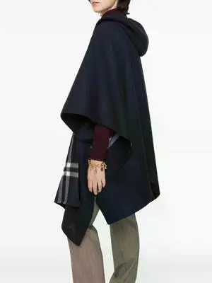 Burberry Hooded Checked Cape