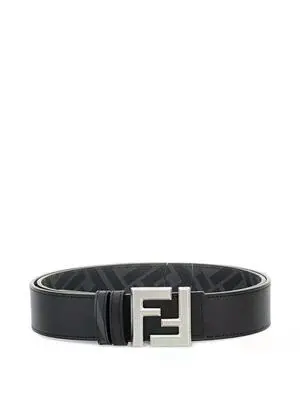 Fendi Logo-buckle Belt - Black