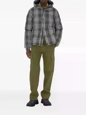 Burberry Check Puffer Jacket - Grey