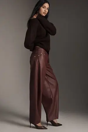 PILCRO Faux Leather Balloon Pants