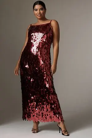 HUTCH Sleeveless Sequin Maxi Dress