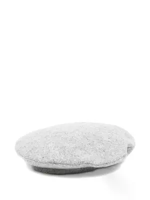 Eleventy Textured-finish Beret - Grey