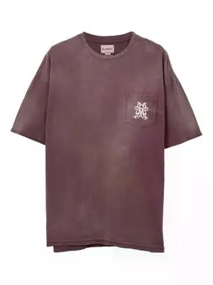 KAMIYA Rose-print Pocket T-shirt