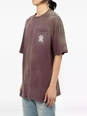 KAMIYA Rose-print Pocket T-shirt