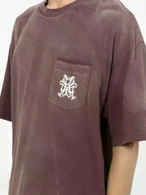 KAMIYA Rose-print Pocket T-shirt
