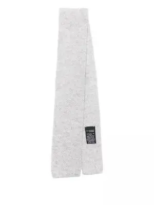 Eleventy Cashmere Knit Tie - Grey