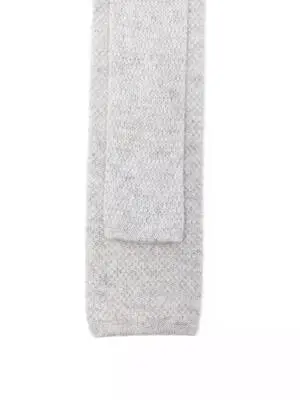 Eleventy Cashmere Knit Tie - Grey