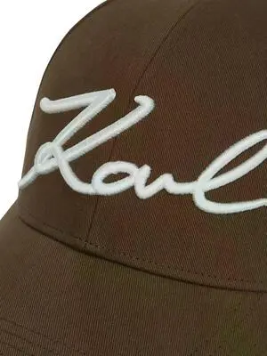 Karl Lagerfeld K/signature Baseball Cap - Brown