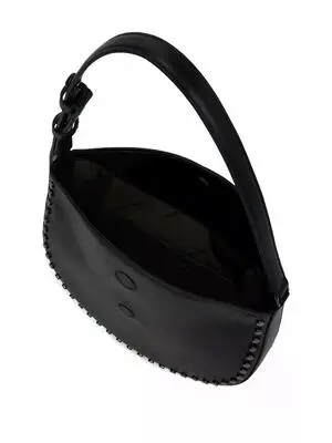 Karl Lagerfeld K/signature Stud-embellished Shoulder Bag - Black