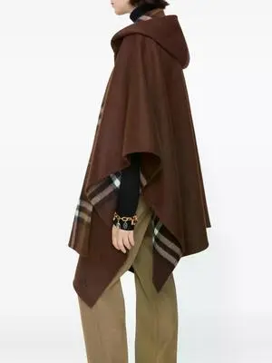 Burberry Hooded Checked Cape