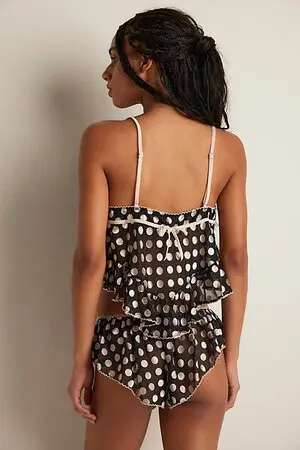 Free People Frosted Dot Flutter Cami - Bnw Combo