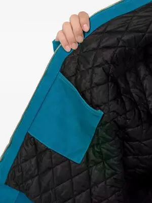 KAMIYA Distressed Zip-up Jacket - Blue