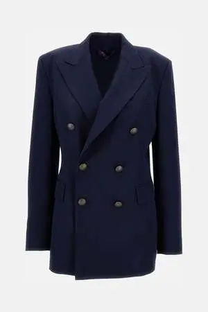 Ralph Lauren Ramona Wool Blazer - Blu