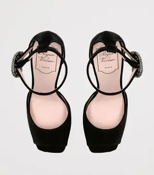 ROGER VIVIER Velvet Platform Sandals