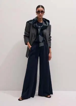 ME+EM Wide-leg Trouser - Navy