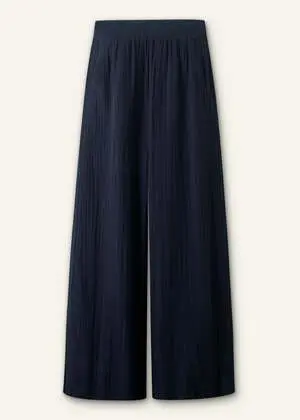 ME+EM Wide-leg Trouser - Navy