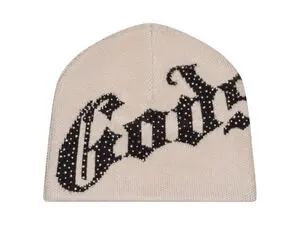 GODSPEED Og Logo Studded Beanie - Tan
