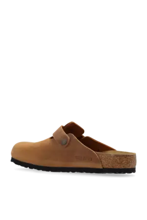 BIRKENSTOCK Boston Bs Suede Leather Sliders