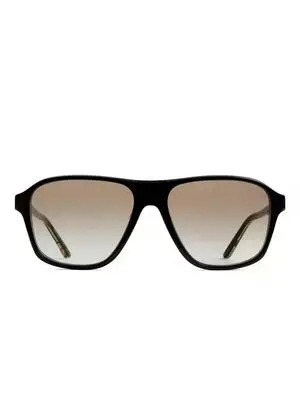 Khaite X Oliver Peoples Browline Sunglasses - Black
