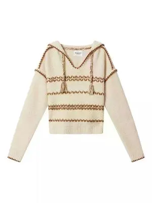 MARANT ETOILE Romera Hooded Pullover - Neutrals