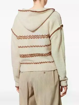 MARANT ETOILE Romera Hooded Pullover - Neutrals