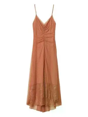 TWINSET Point D'esprit Maxi Dress