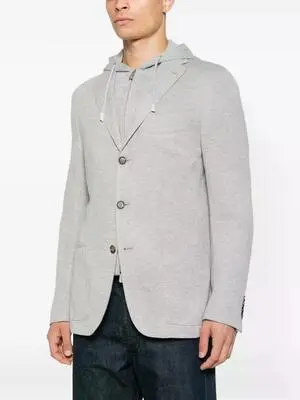 Eleventy Hooded Single-breasted Blazer