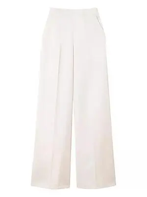 TWINSET Palazzo Trousers In Duchess Fabric