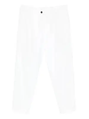 Eleventy Pleat-detail Trousers - White