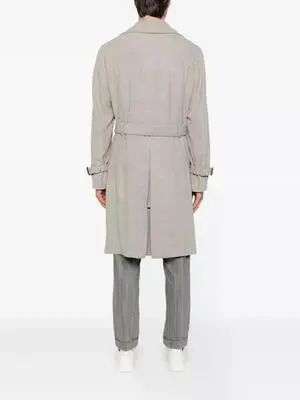 Eleventy Belted Double-breasted Trench Coat