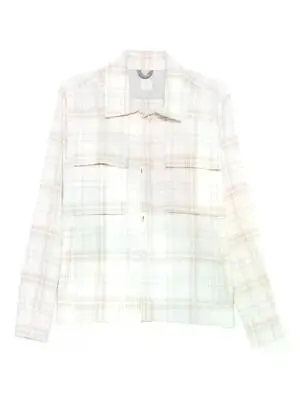 Eleventy Checked Shirt - Neutrals