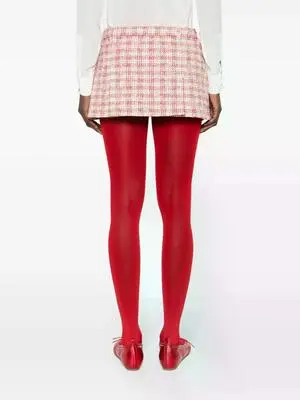 Miu Miu Belted A-line Tweed Miniskirt