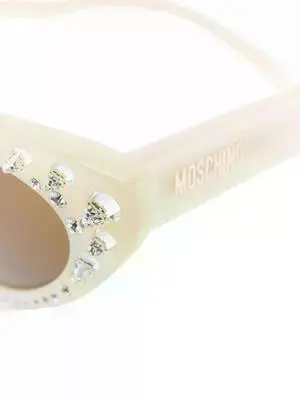 Moschino Crystal-embellished Cat-eye Sunglasses