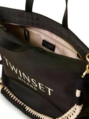 TWINSET Logo Strap Tote Bag