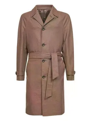 D4.0 Belted Coat - Brown