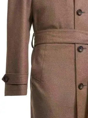 D4.0 Belted Coat - Brown