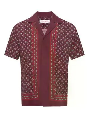 Orlebar Brown Maitan Luminis Border Geometric-patterned Shirt