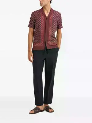 Orlebar Brown Maitan Luminis Border Geometric-patterned Shirt