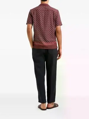 Orlebar Brown Maitan Luminis Border Geometric-patterned Shirt