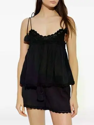 Ulla Johnson Crochet Tassel Top