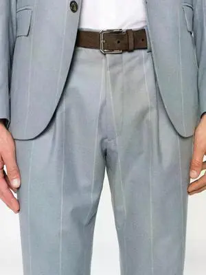 Eleventy Pinstripe Single-breasted Suit - Blue
